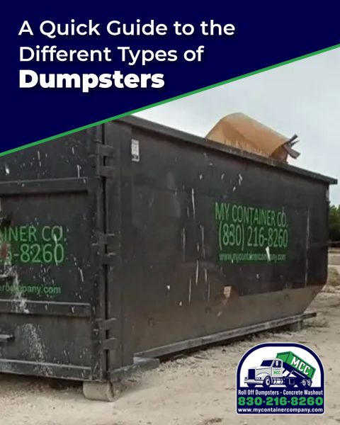 A Quick Guide to Understanding the Different Types of Dumpsters | My ...